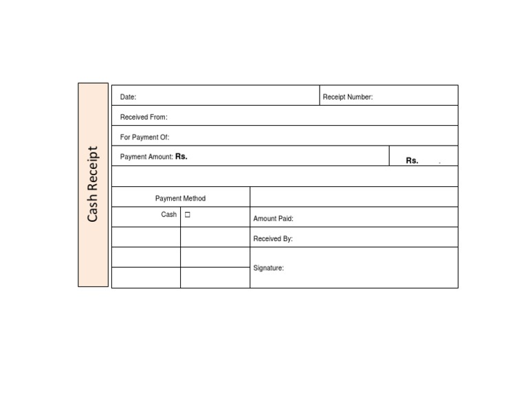 Cash Receipt-Template | PDF