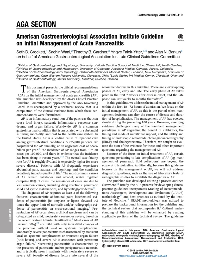 Aga Section: American Gastroenterological Association Institute ...