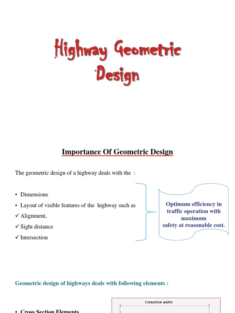 Highway Geometric Design | PDF | Friction | Traffic