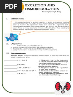 Osmoregulation in Terrestrial Environment | PDF | Osmosis | Biology
