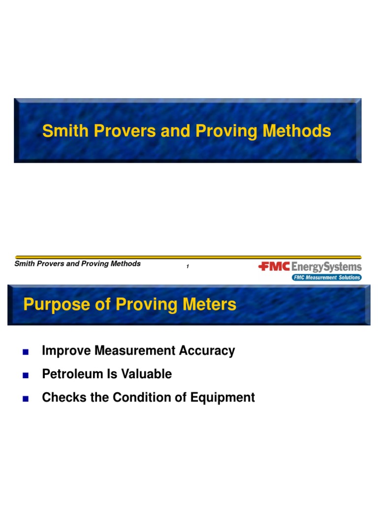 Provers Design & Application | PDF | Flow Measurement | Calibration