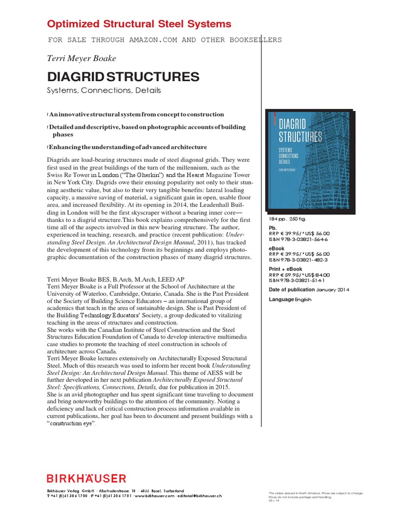 Diagrid Structures Systems Connections A PDF | PDF | Science And Technology | Engineering