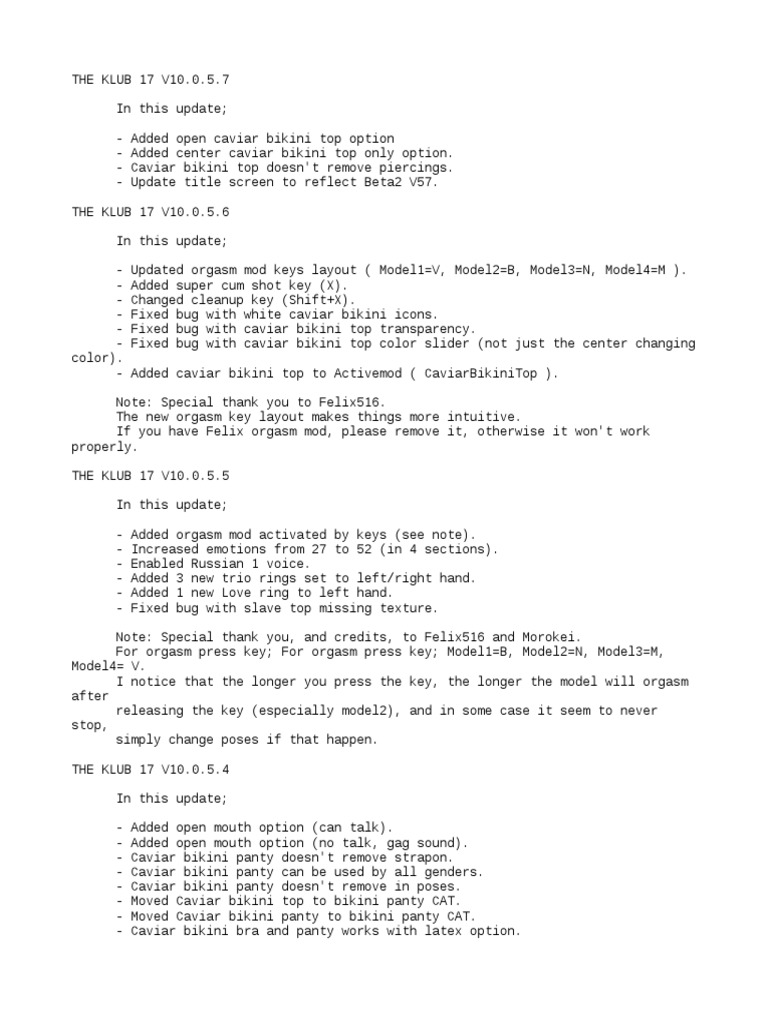 TK17 V10 Readme | PDF | Computer File | Clothing