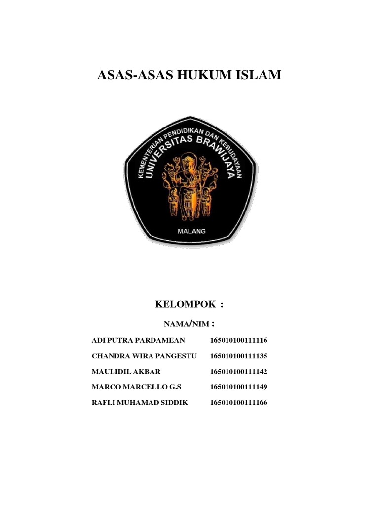 Asas Hukum Islam | PDF