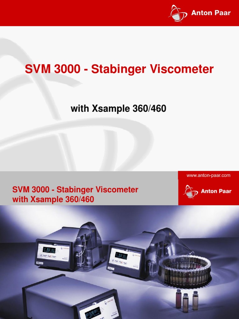 SVM 3000 Stabinger Viscometer Overview | PDF | Viscosity | Physics