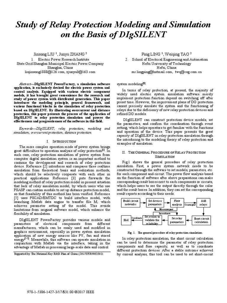 Study of Relay Protection Modeling and Simulation | PDF | Relay ...