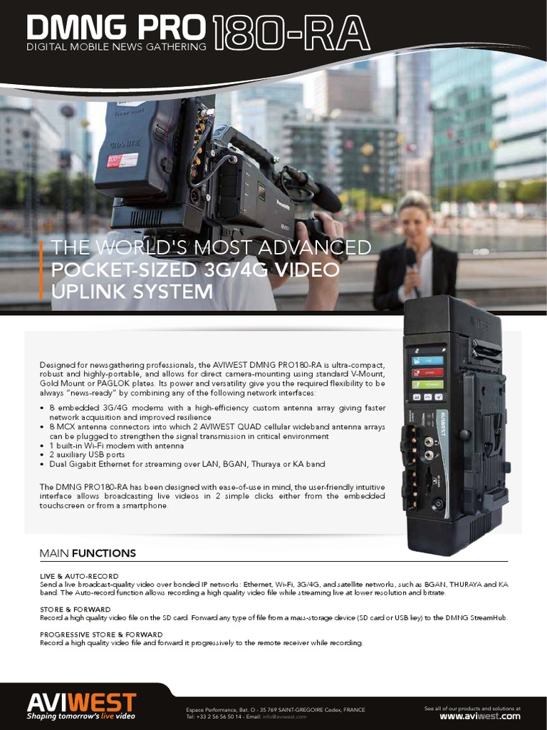 Datasheet DMNG PRO180-RA 2016-04-06 | PDF | Streaming Media | Computer ...