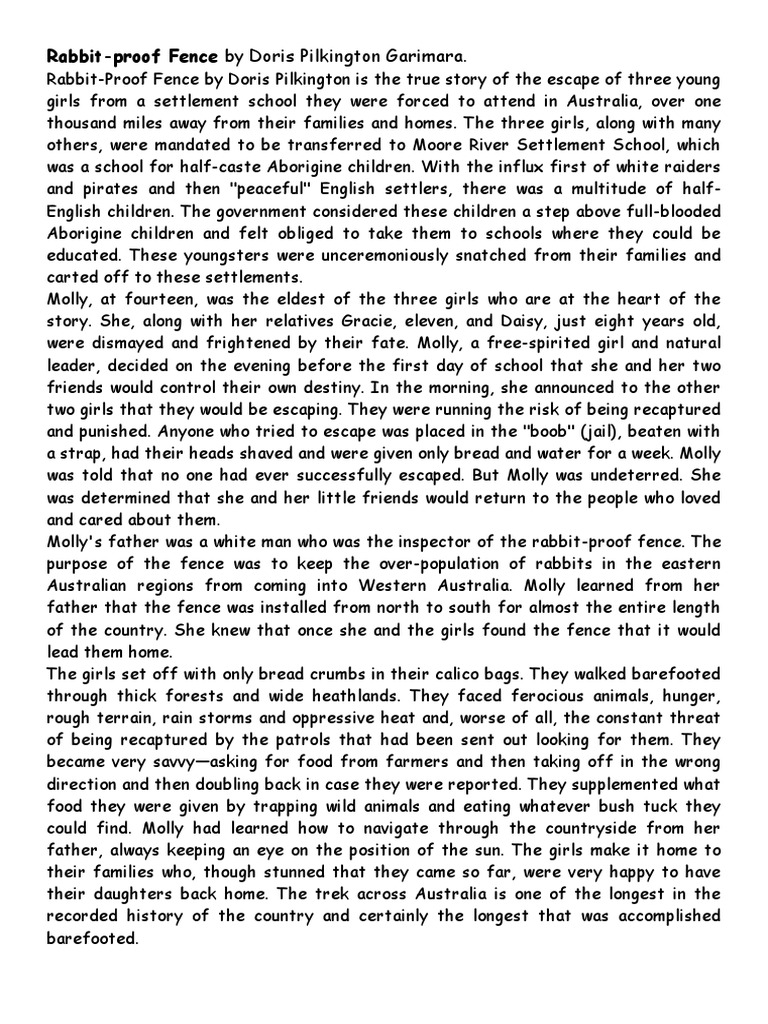 Rabbit-Proof Fence | PDF