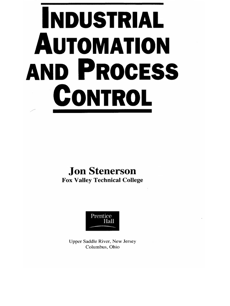 Jon Stenerson - Industrial Automation and Process Control (2002 ...