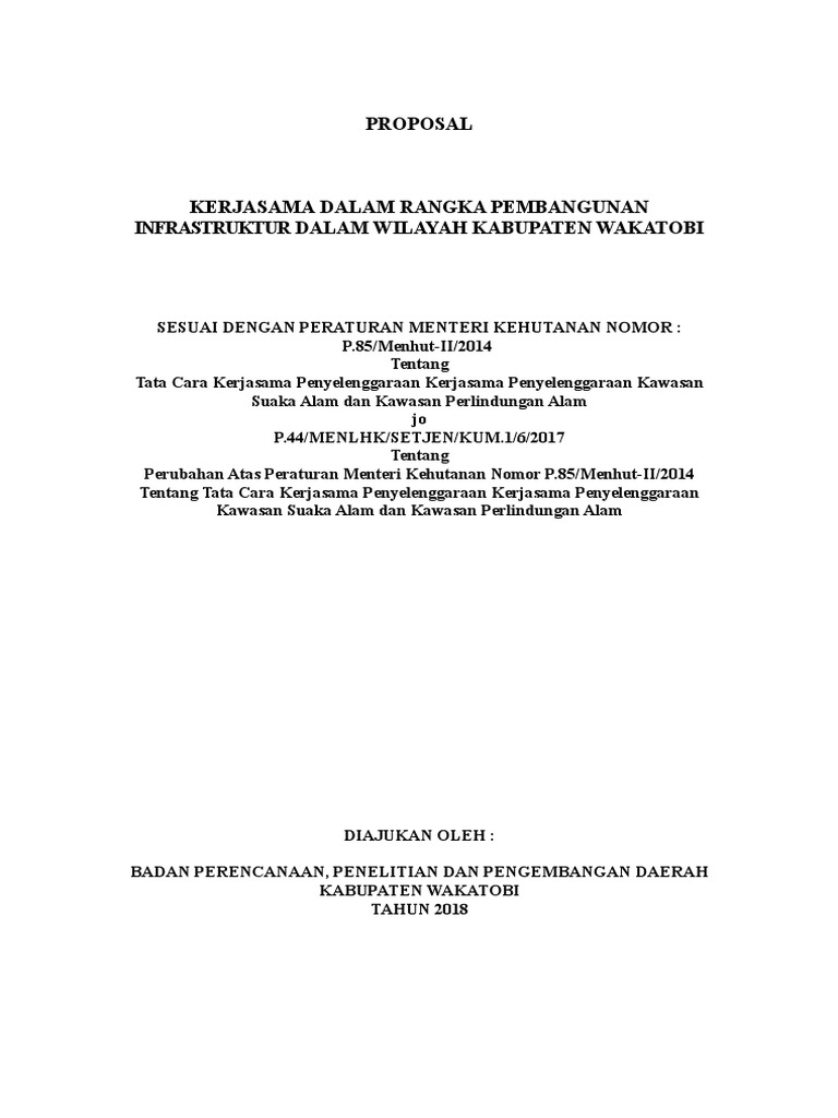 Proposal Kerjasama Perkantoran Bupati | PDF | Teknologi & Rekayasa