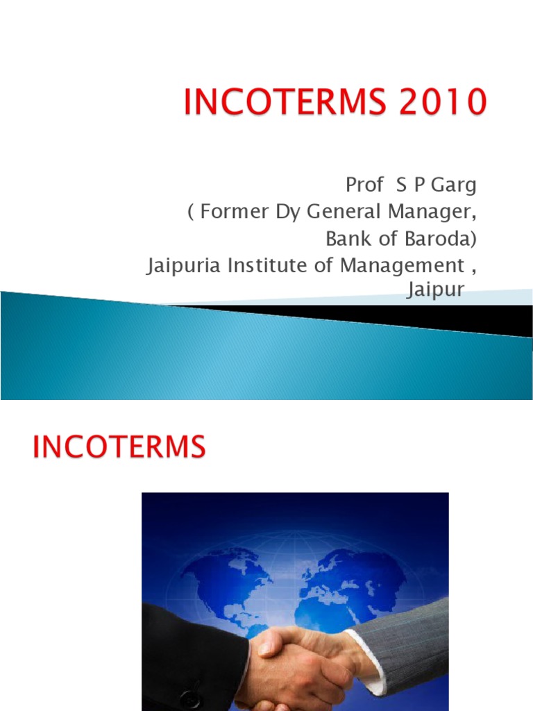 International Commercial Terms INCOTERMS | PDF | Trade | International ...