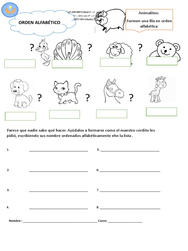 Aprendiendo el abecedario y el orden alfabético | PDF | Alfabeto