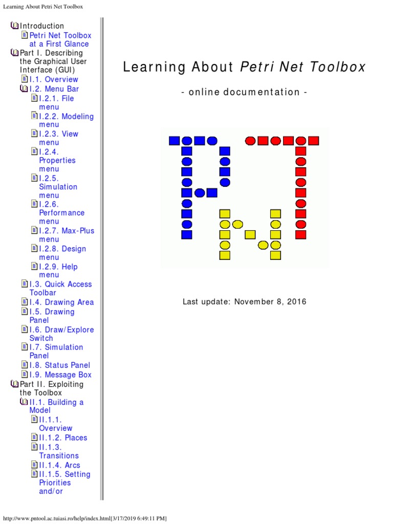 Learning About Petri Net Toolbox | PDF | Graphical User Interfaces | Menu (Computing)