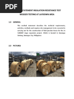 Megger Test Form | PDF | Electrical Engineering | Manufactured Goods