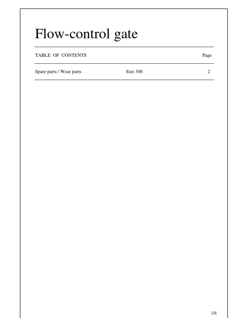 IBAU-Flow Control Gate | PDF | Actuator | Valve