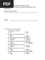 Soal Pas Pjok Kelas 4 Semester 2 Kurikulum Merdeka | PDF | Olahraga & Rekreasi