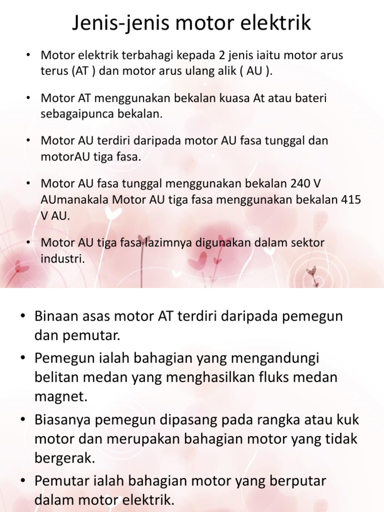 Jenis-Jenis Motor Elektrik | PDF