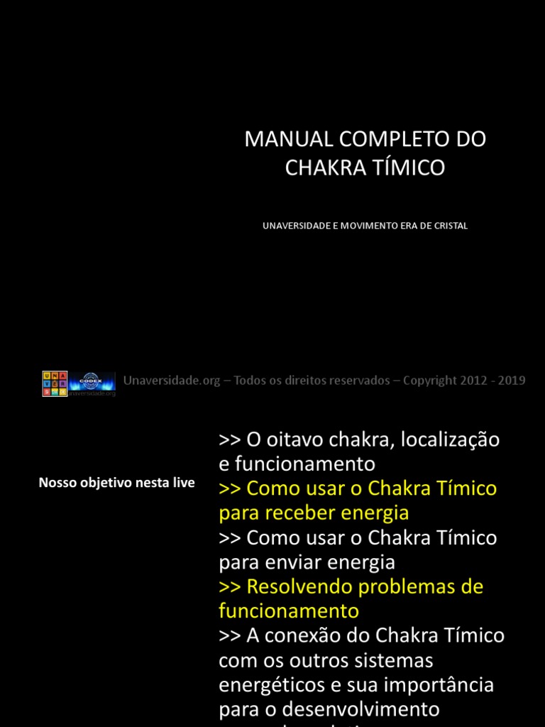 Manual Completo o Chakra Tímico | PDF | Timo | Chacra