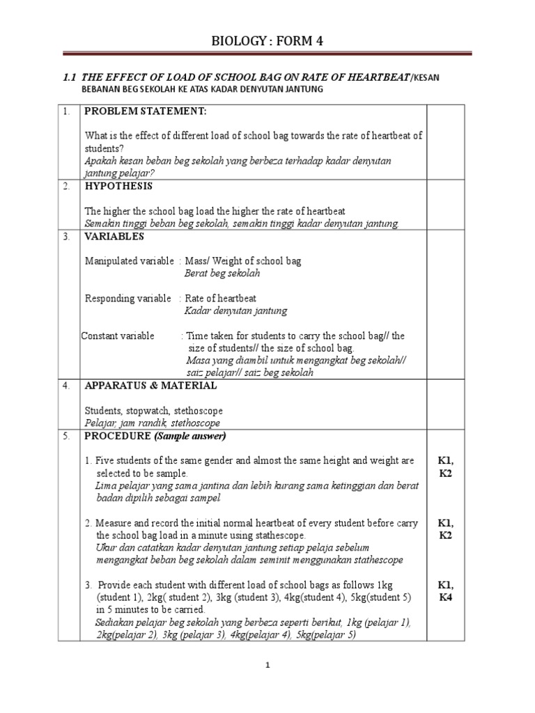 Amali Biologi f4 Booklet | PDF | Enzyme | Vitamin C