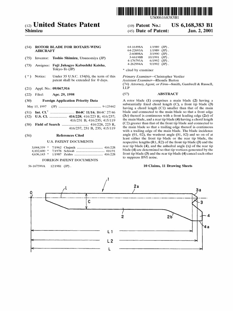 United States Patent: (10) Patent No.: US 6,168,383 B1 | PDF ...