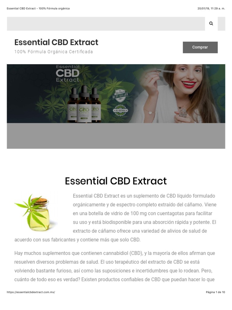Essential CBD Extract | PDF | Cannabis (Droga) | Drogas