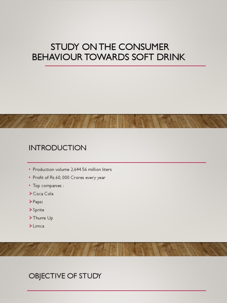 Soft Drink Pdf