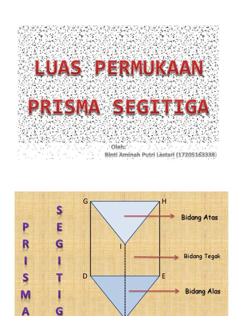 Luas Permukaan Prisma Segitiga | PDF