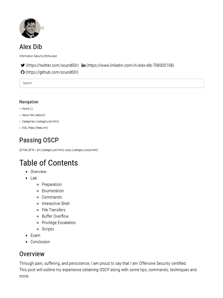 Passing Oscp Pdf Pdf File Transfer Protocol Shell Computing