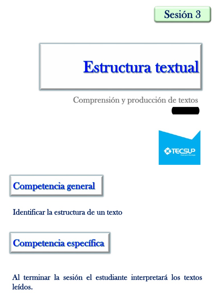 Estructura y Comprensión de Textos | PDF | Estrés (biología) | Oración ...