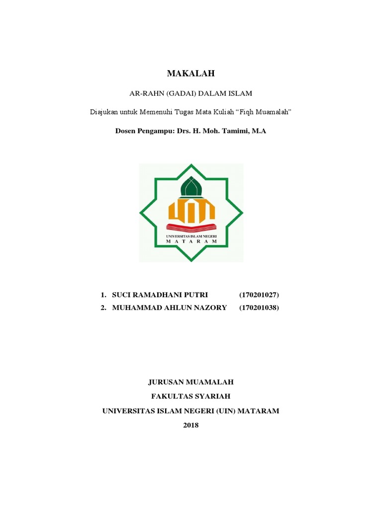 Ar Rahn | PDF | Agama & Spiritualitas