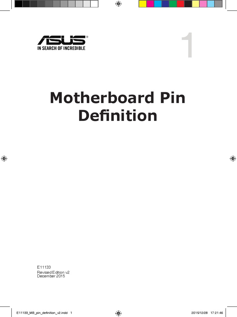 E11133 MB Pin Definition v2 Print Vendor Only PDF | PDF | Usb ...
