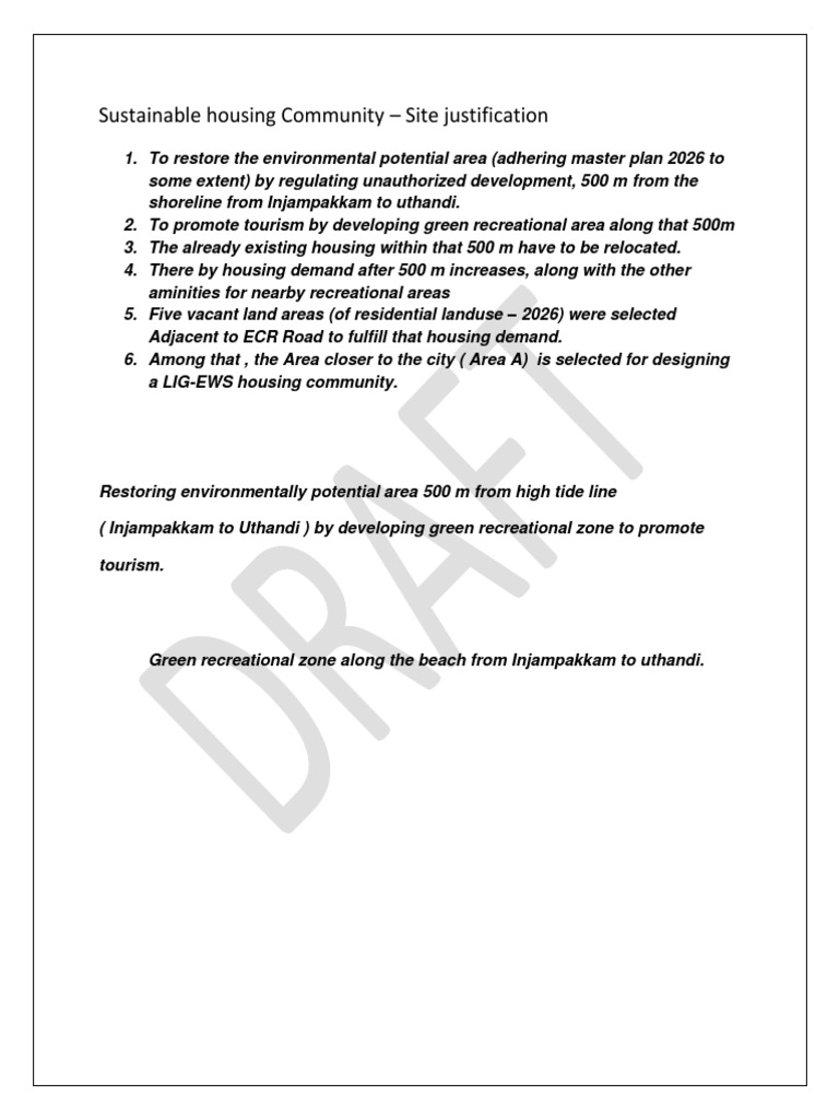 Housing Site Justification | PDF