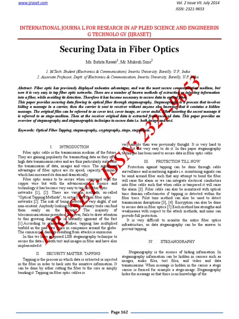 Securing Data Fiber Optic | PDF | Optical Fiber | Digital Technology