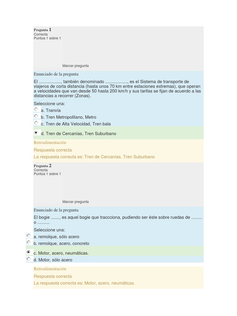 4ta Prueba Virtual Erich | PDF | Tren | Locomotoras