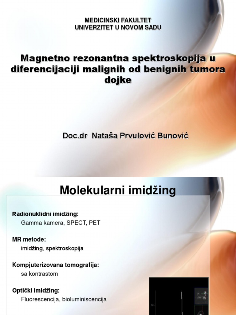Spektroskopija Tumora Dojke | PDF