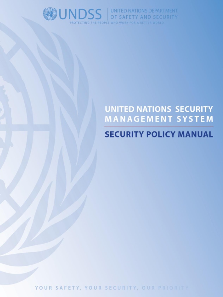 UN SMS Security Policy Manual Summary | PDF | Information Security ...