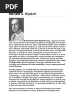 Wyckoff Method Overview and Cheat Sheet | PDF | Technical Analysis ...