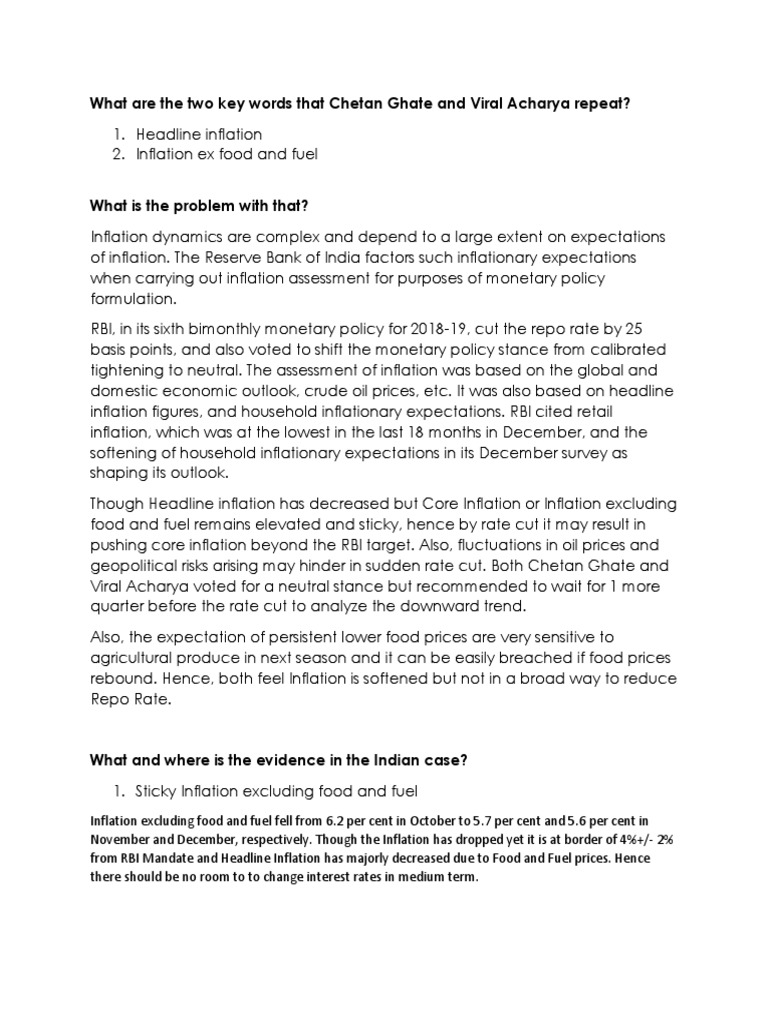 What Are The Two Key Words That Chetan Ghate and Viral Acharya Repeat ...