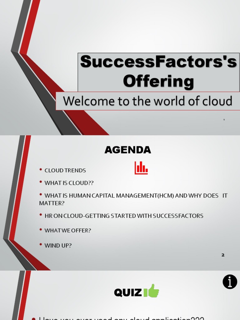 SuccessFactors Offerings | PDF | Human Resource Management | Cloud ...