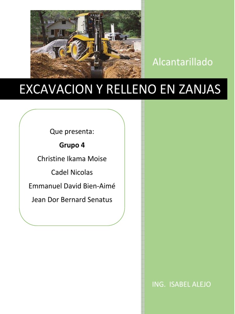 Excavacion en Zanjas | PDF | Excavación (Arqueología) | Hormigón