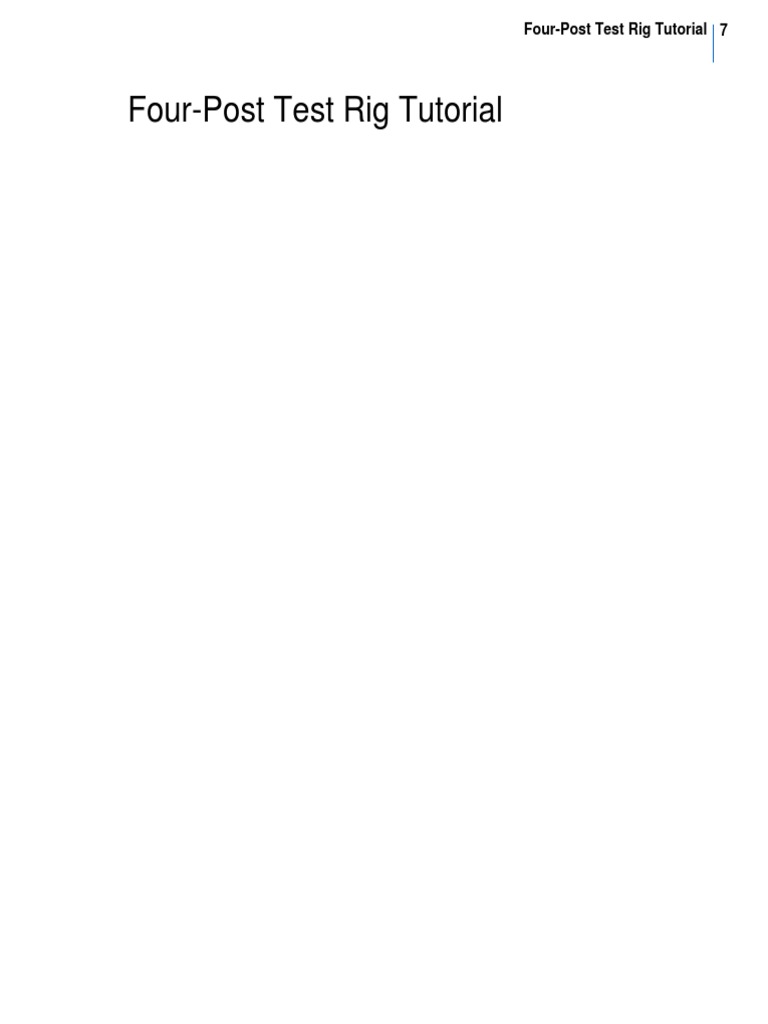 2 Four Post Tutorial | Download Free PDF | Amplitude | Simulation