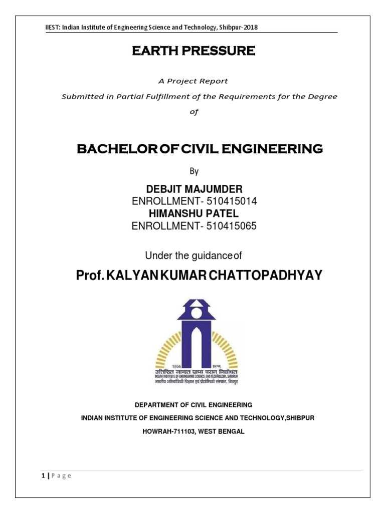 Theory of Earthpressure | PDF | Stress (Mechanics) | Physics