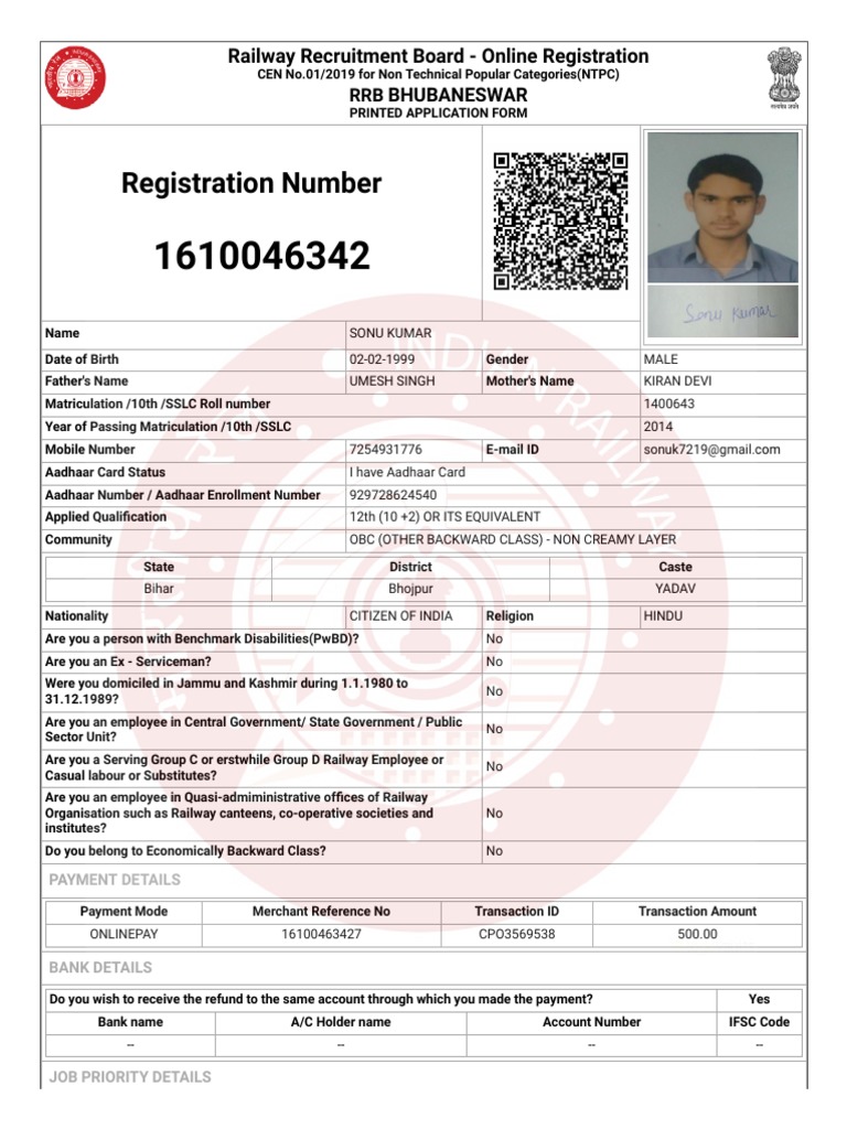 RRB NTPC Online Application Overview | PDF | Business