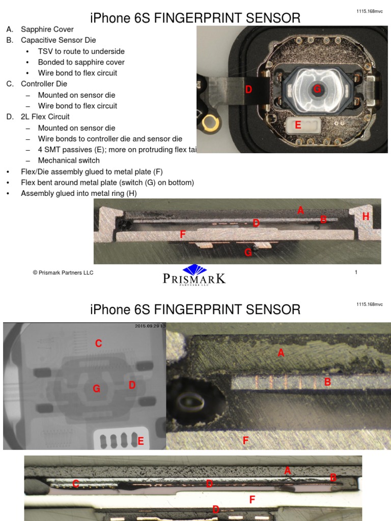 Apple Iphone Fingerprint Sensor | PDF | Printed Circuit Board | Capacitor
