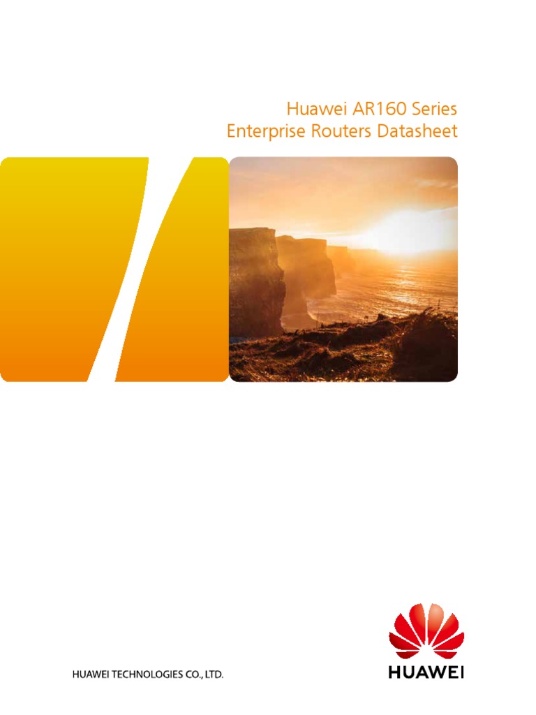 Huawei AR160 Series Enterprise Routers Datasheet | PDF | Wireless Lan ...