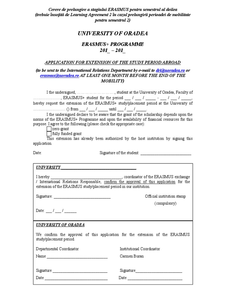 University of Oradea: Erasmus+ Programme 201 - 201 | PDF | Career ...