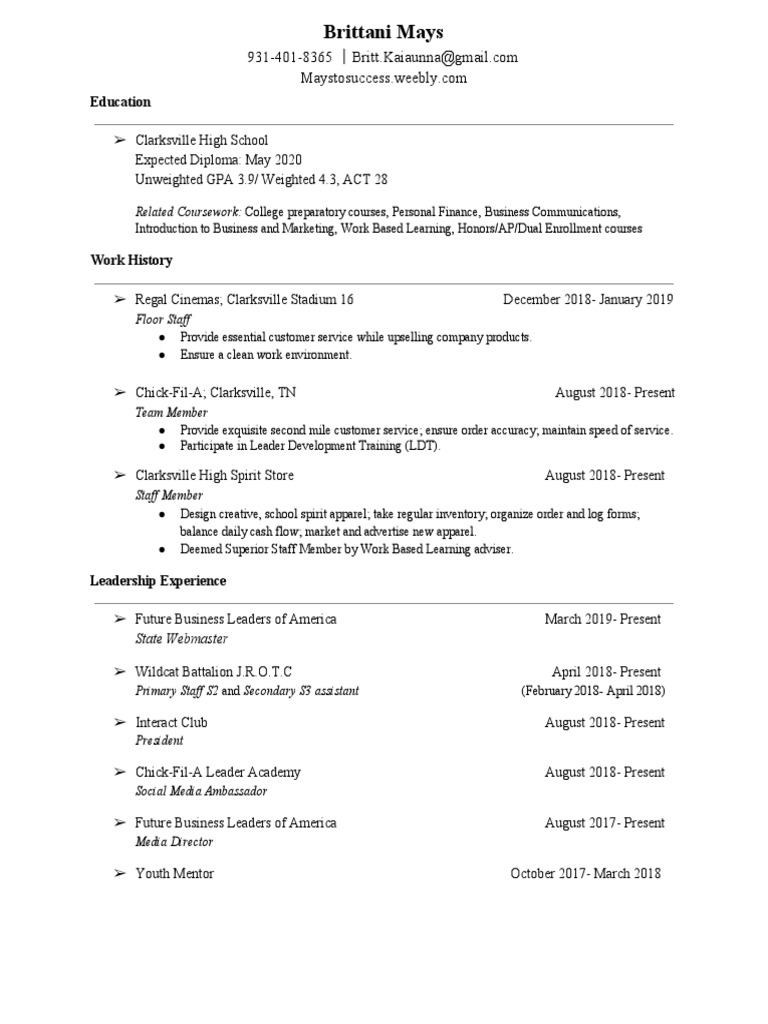 New Resume 2 | PDF | Cognition | Behavior Modification