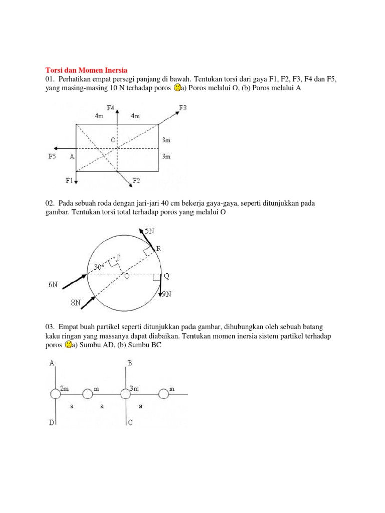 Torsi Dan Momen Inersia | PDF
