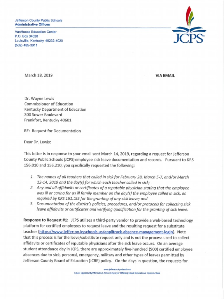 JCPS Response | PDF