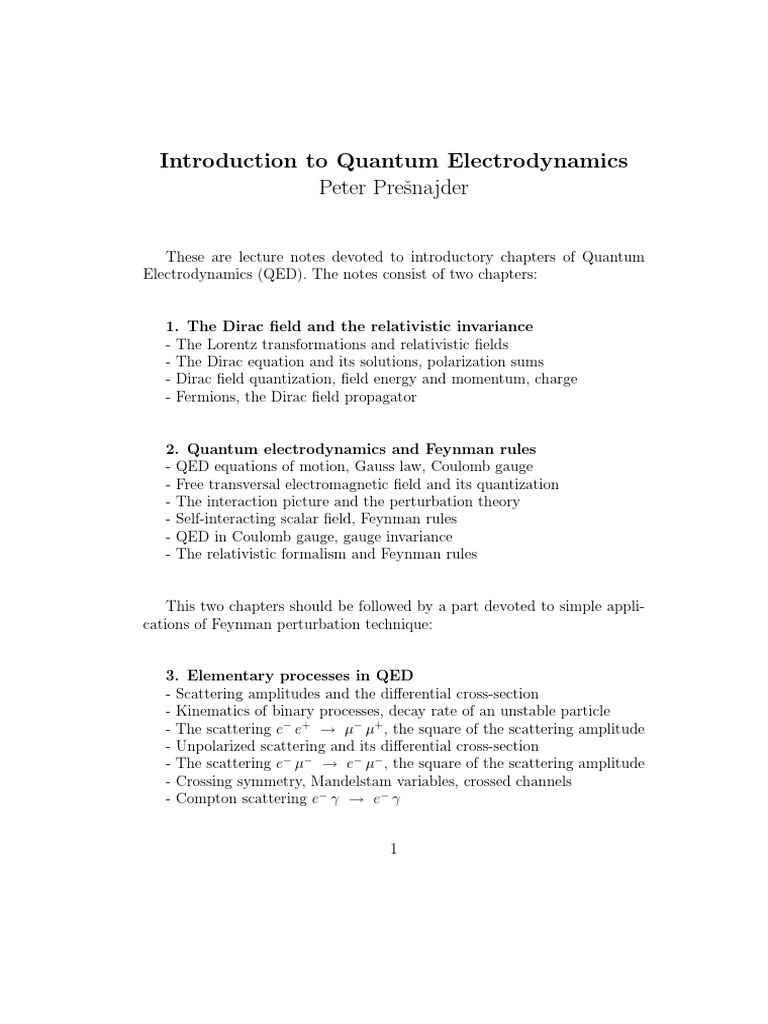 Introduction To QED - A PDF | PDF | Business